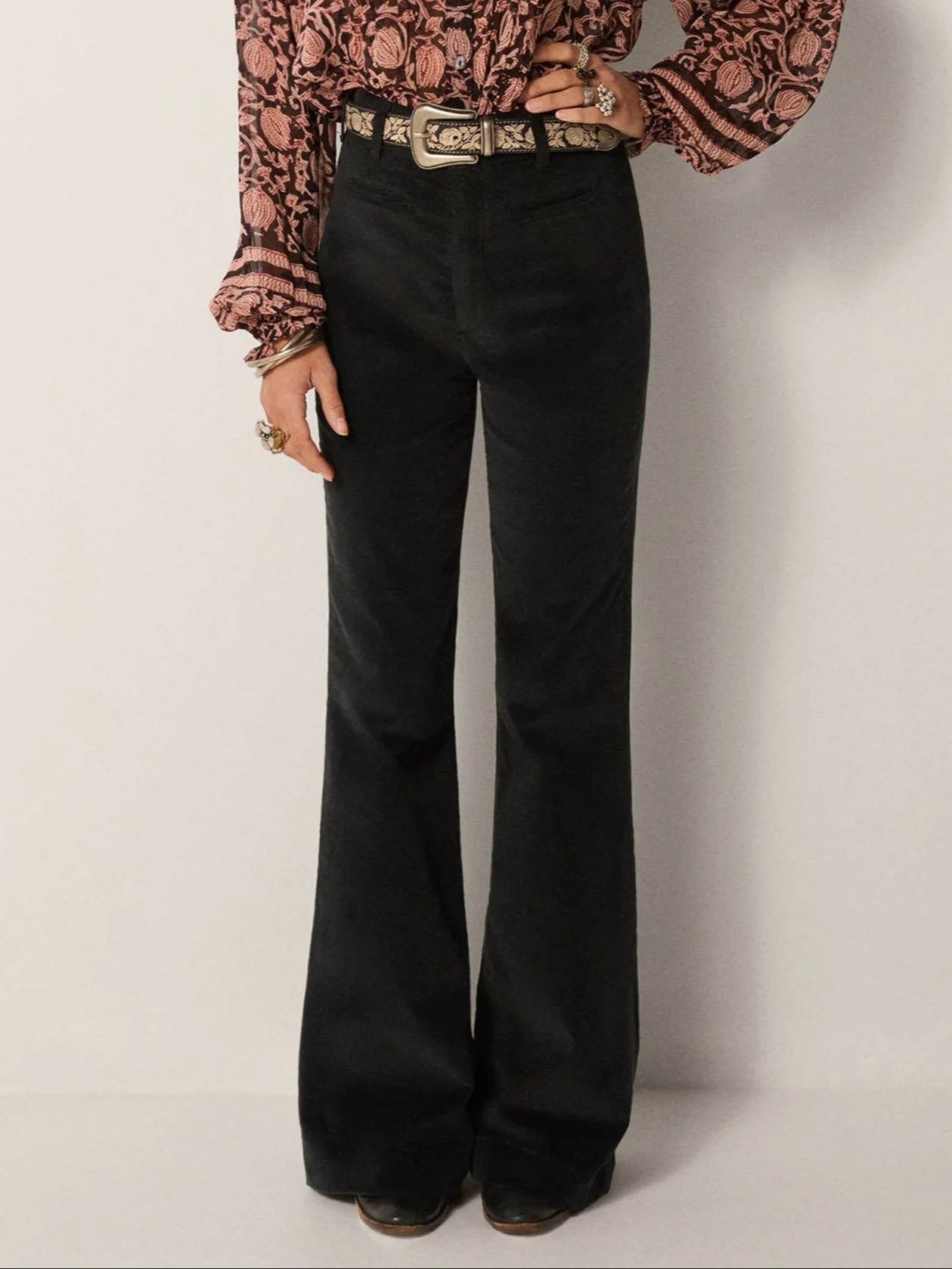 the jerry pant - studio 54 nero – river + road