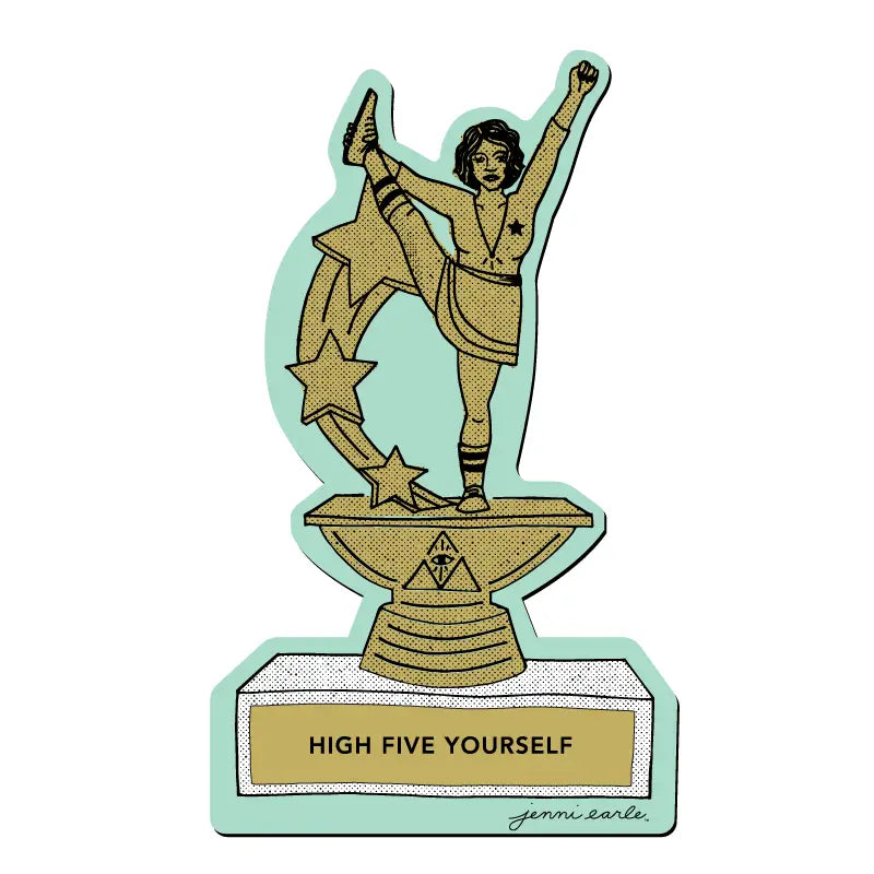 high five yourself sticker – river + road